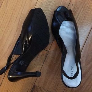 FIONI Clothing Shoes | Fioni Night Black Glitter Heels | Poshmark